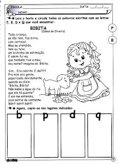 20 Atividades com P ou B