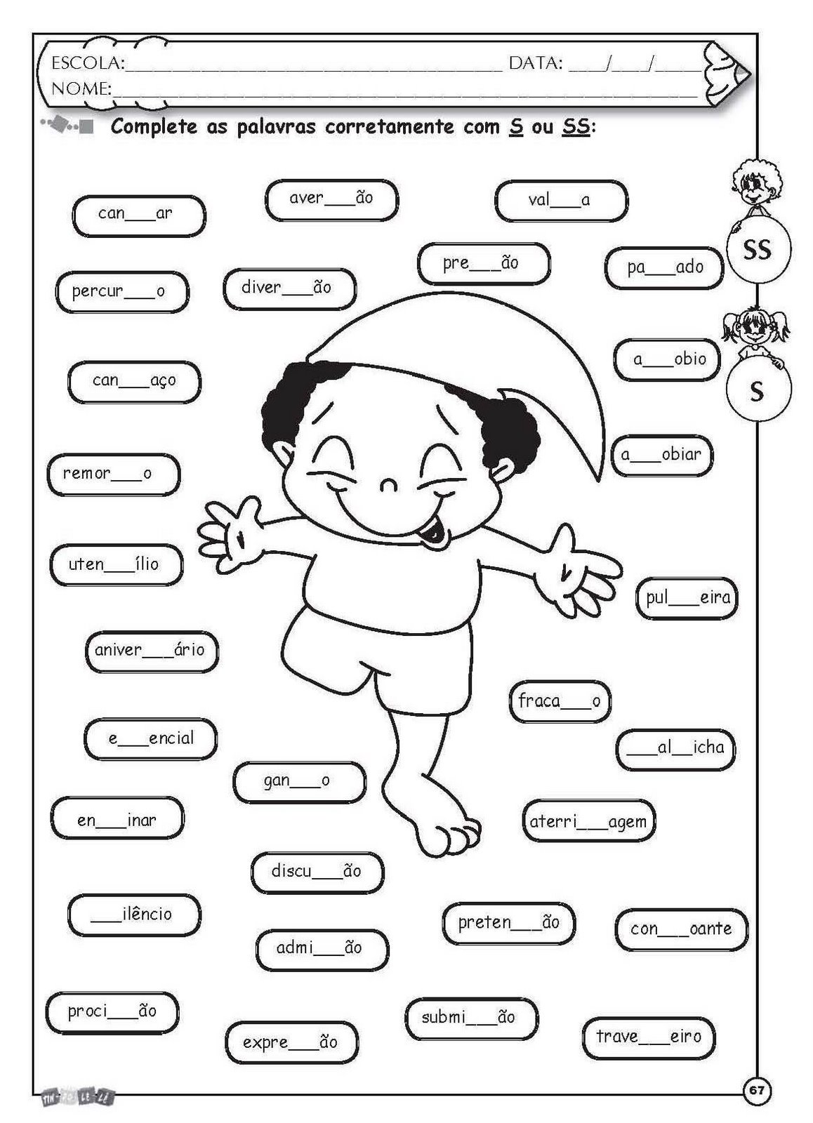 Atividades com S ou SS