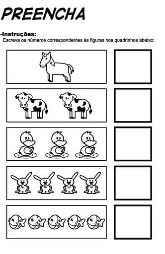Atividade Didática: números de 0 a 5
