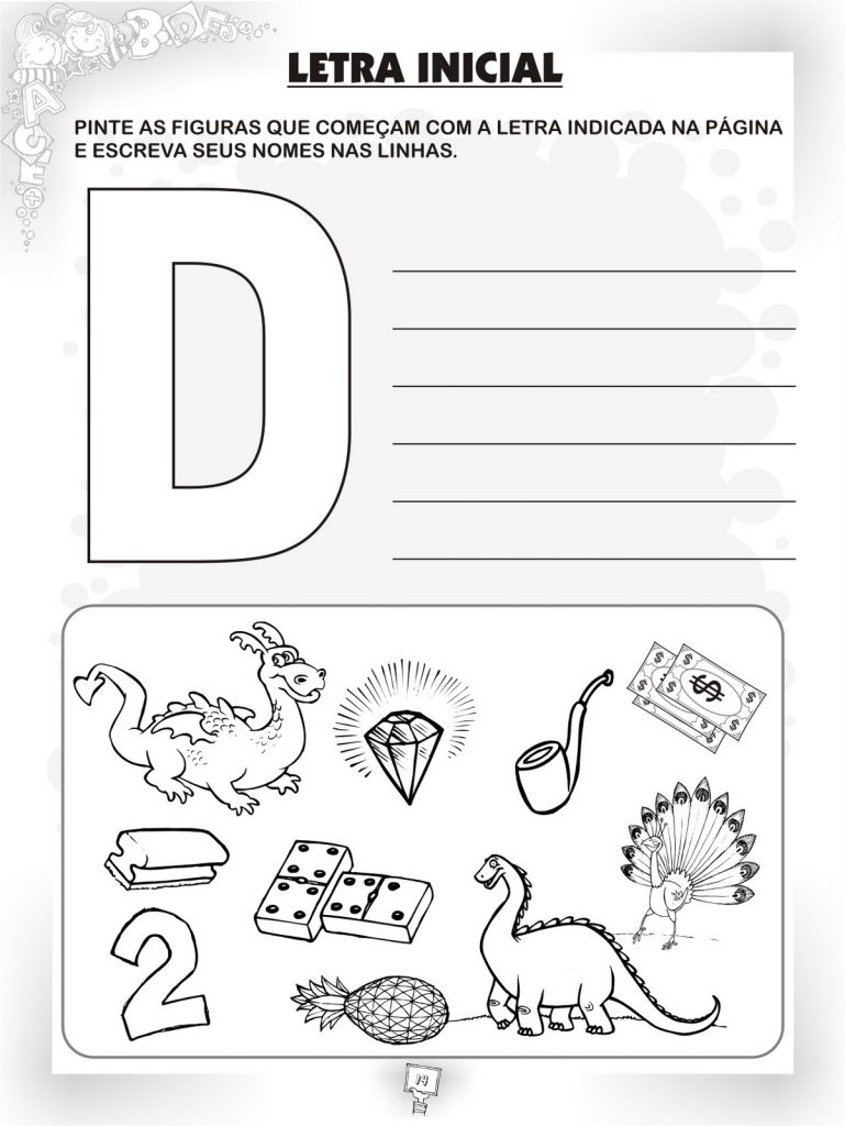 Atividades didáticas: Letra D