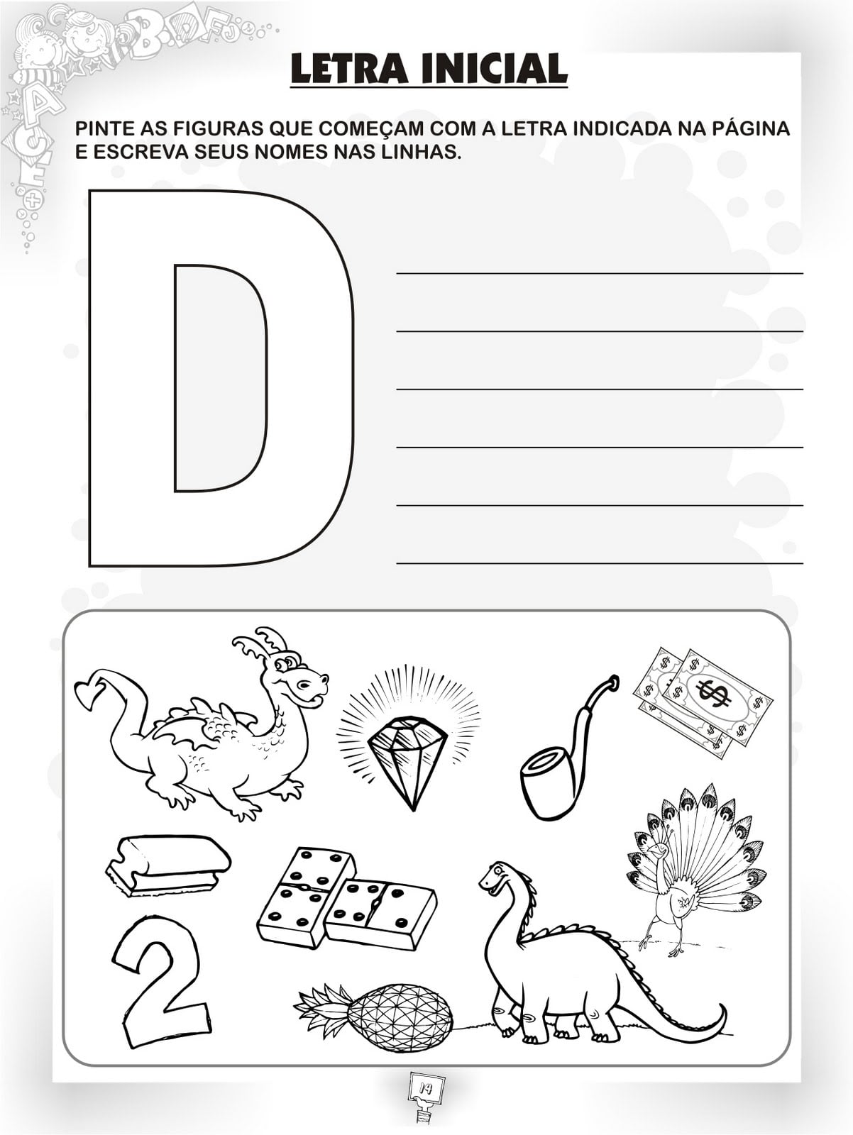 Atividades didáticas: Letra D