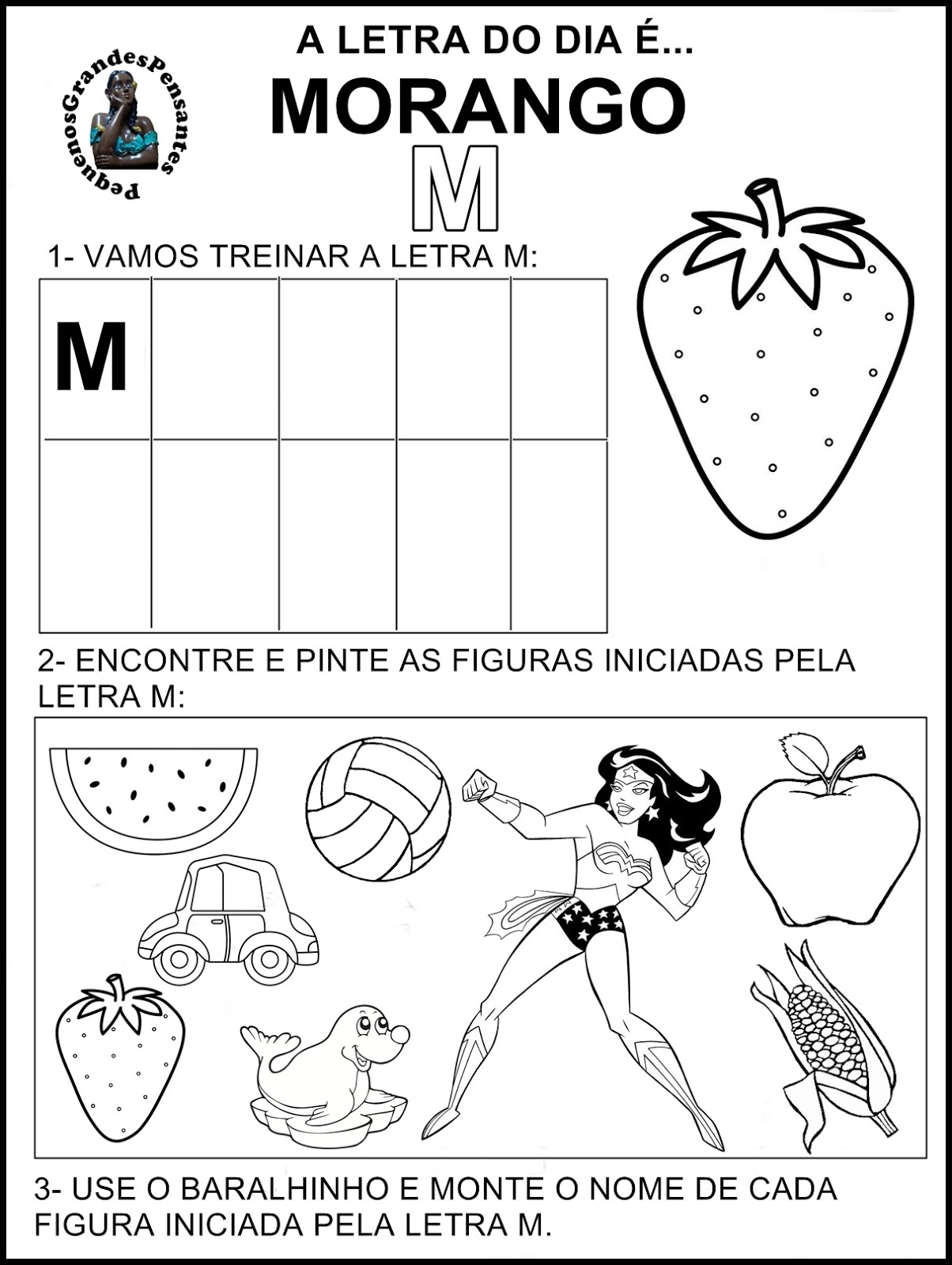 Atividades didáticas: A letra M