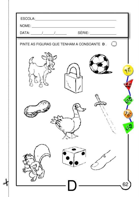 Atividades didáticas: Letra D